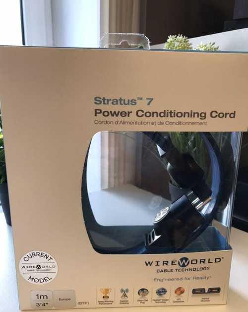 Силовой кабель Wireworld Stratus 7 Power Cord 1.0m
