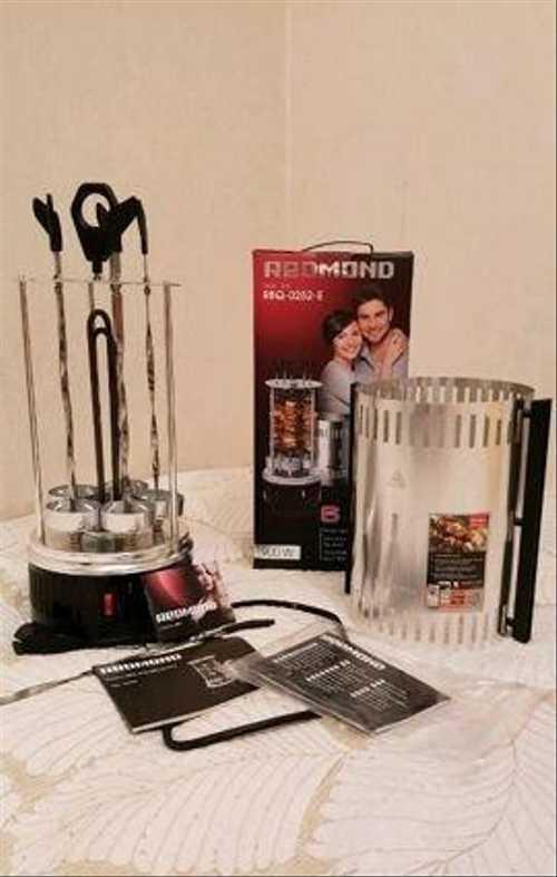 Электрошашлычница redmond RBQ-0252-E