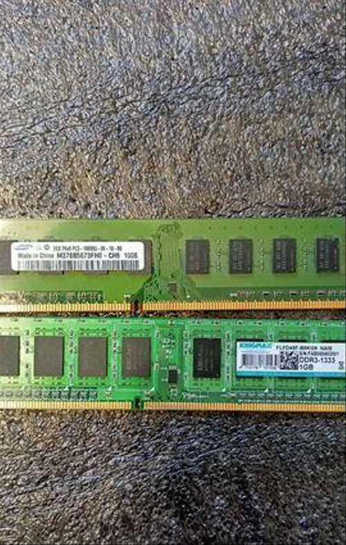 Оперативная память ddr2 1gb 7шт и 2шт ddr3 2и1гб