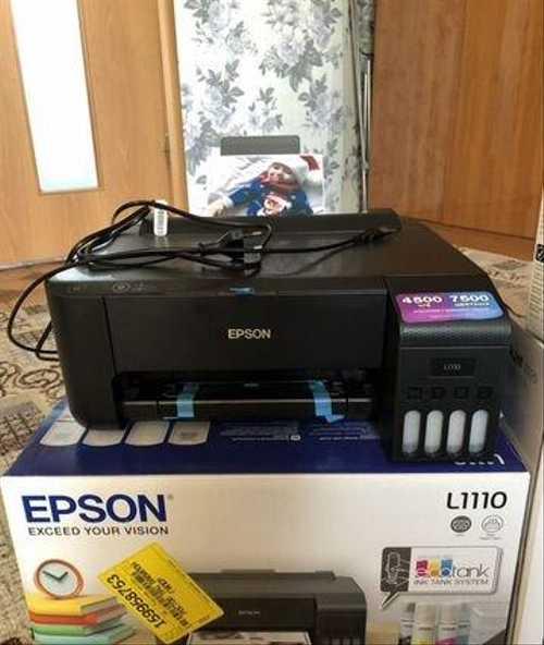Принтер epson L1110 (A4 5760x1440dpi 33ppm снпч (4