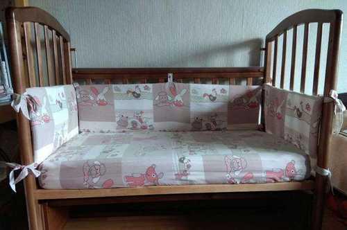 Детская кроватка 120х60 + комод с пеленальным стол
