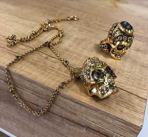 Подвеска и Кольцо Alexander McQueen новые