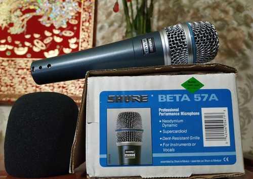 Микрофон shure beta 57A. shure beta 58A