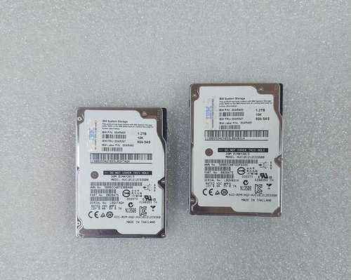 Жесткие диски IBM 1.2TB 10K 6Gb SAS / 00AR400
