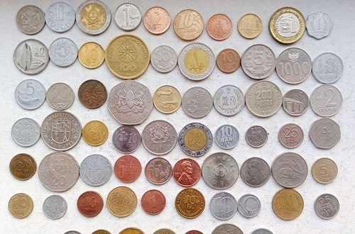 Подборка из 67 монет 67 стран Мира