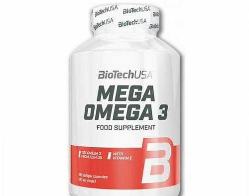 Омега жирные кислоты BioTechUSA Mega Omega 3 (180