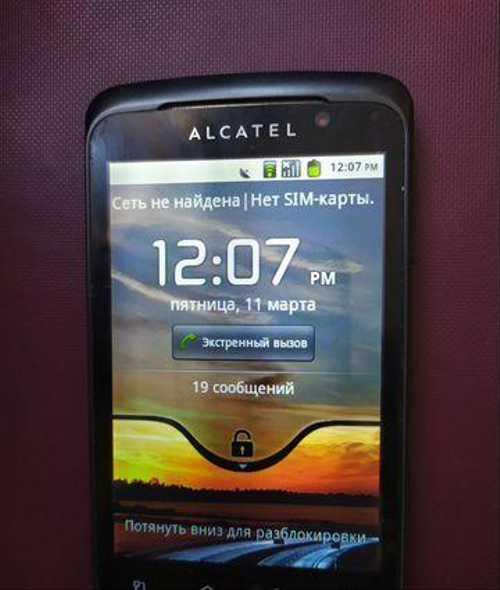 Смартфон Alcatel OT 991,не пользовались