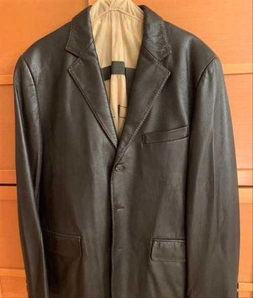 Кожаный пиджак Пьер Карден Pierre Cardin