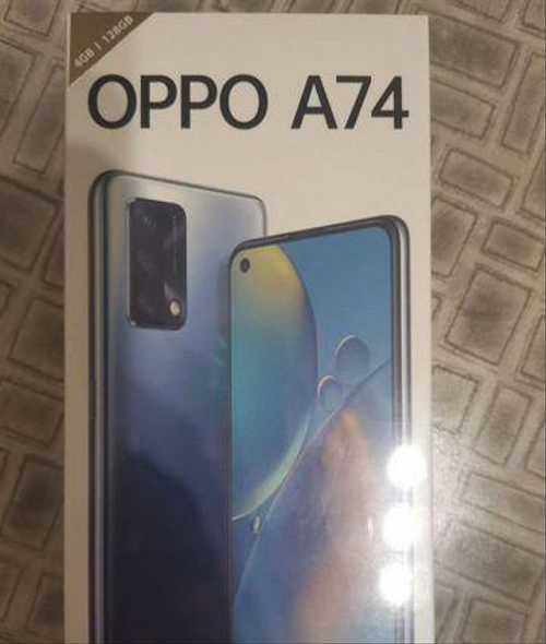 Oppo a74 4/128gb чёрный новый запечатан