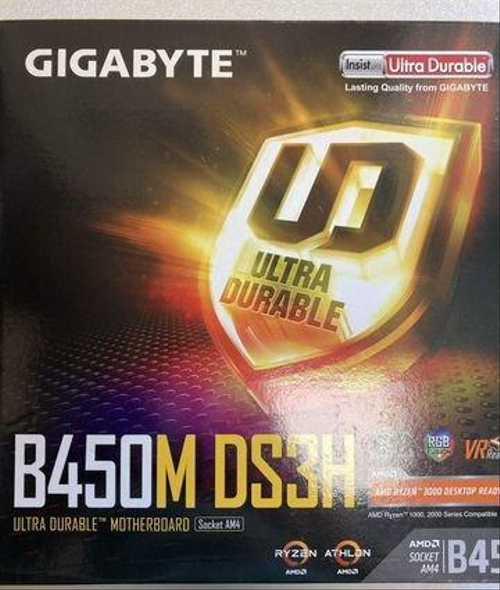 Материнская плата gigabyte B450M DS3H