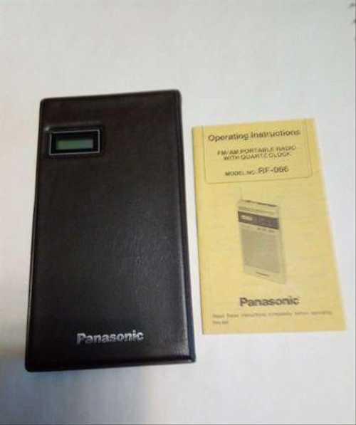 Panasonic винтажное радио с часами RF-066