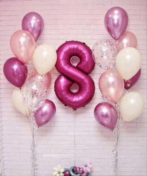 Воздушные шарики на день рождения Девочки
