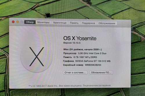 Продаю iMac 24 начало 2009