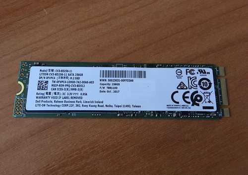 Продам M.2 SATA SSD 256Gb LiteOn