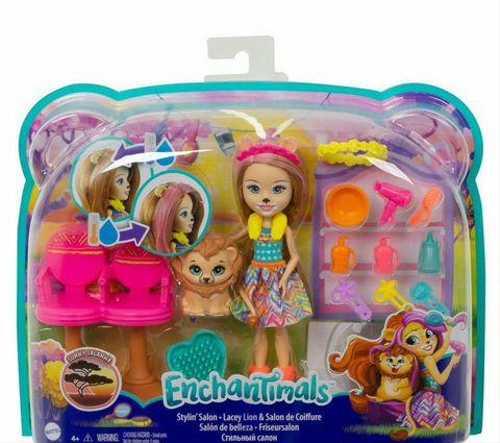 Игровой набор Mattel Enchantimals кукла+питомец с аксессуарами 4 вида GJX35