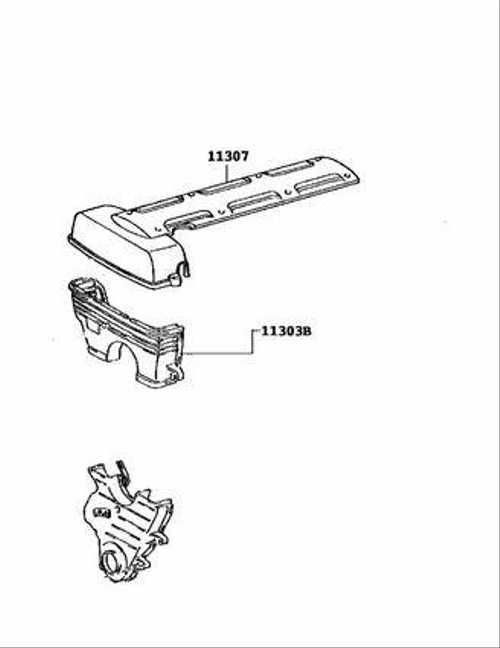 Крышка ремня грм 2JZ GTE non VVTi (N3)
