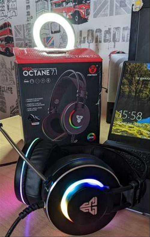 Игровые наушники fantech HG23 7,1 RGB, USB