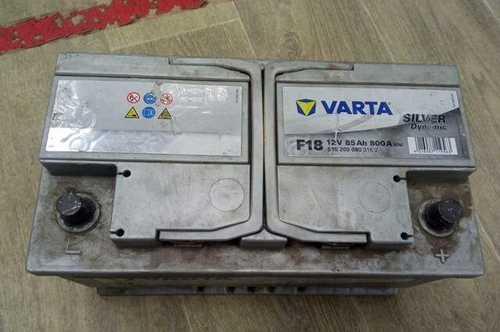 Аккумулятор Varta 85Ah 800А низкий бу
