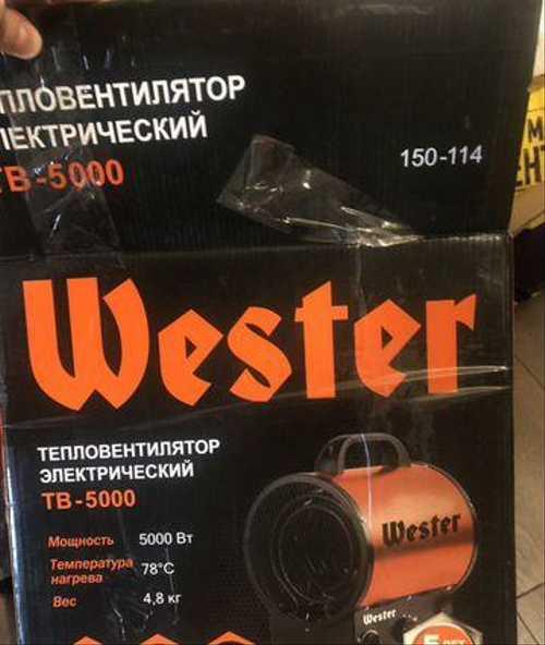 Тепловая пушка wester tb-5000 новая