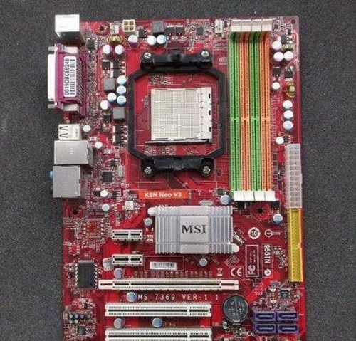 Матплата AM2 MSI проц 2 ядра 6000+ 3ггц память 4гб