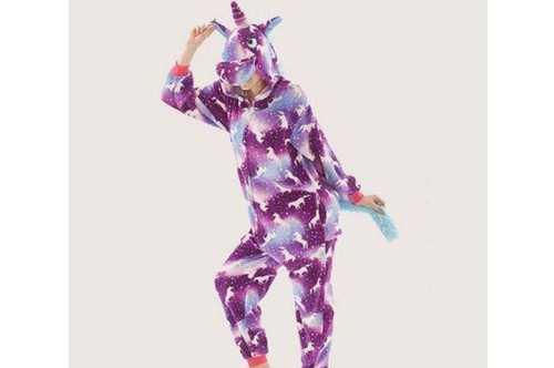 Пижама Кигуруми Единорог Фиолетовая ночь