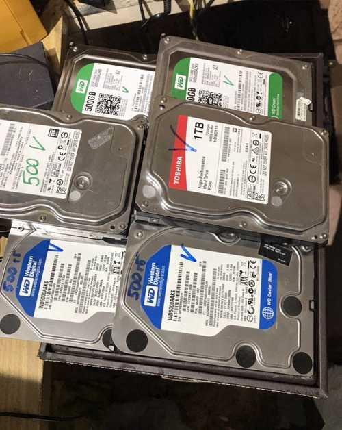 Жесткие диски 3.5 / SATA / HDD 500/1000 гб