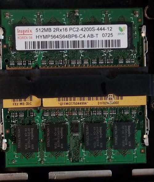 Оперативная память DDR2 hymp564S64BP6-C4 AB 512Mb