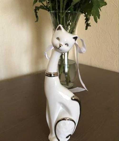 Статуэтка кошка керамическая