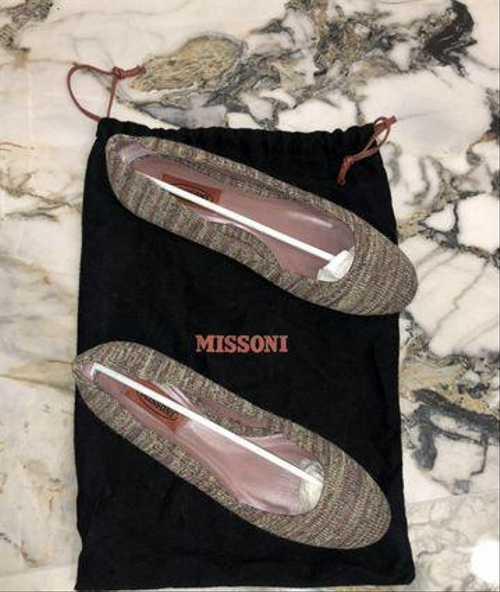 Missoni балетки 38,5 размер