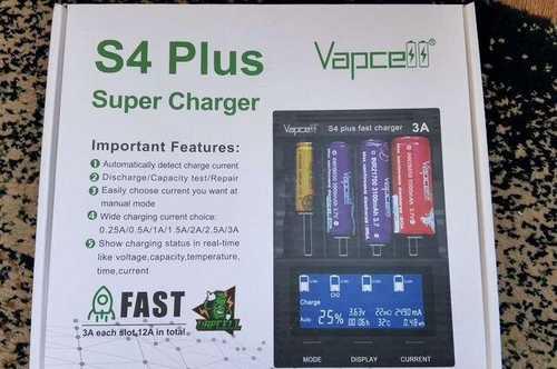 Зарядное устройство Vapcell S4 Plus