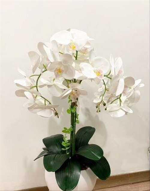 Орхидея искусственная. Имитация орхидеи фаленопсис