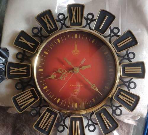 Часы настенные Олимпиада Янтарь Москва 1980г