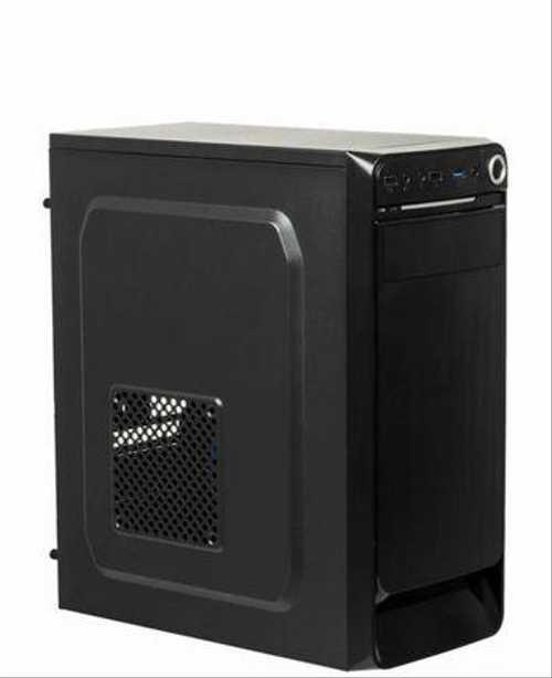 Корпус ATX Accord E-01, Midi-Tower, без бп, черный