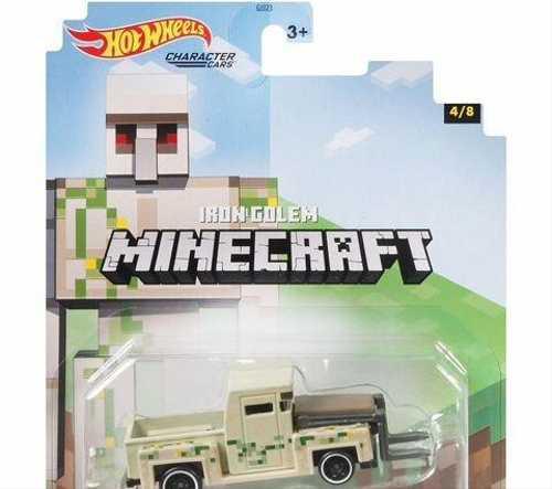 Машинка Hot Wheels Minecraft Железный Голем GYB68