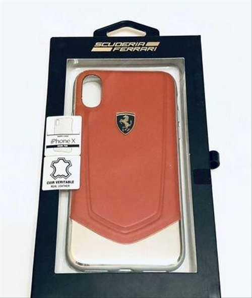 Чехол Ferrari для iPhone X/XS Heritage V Red