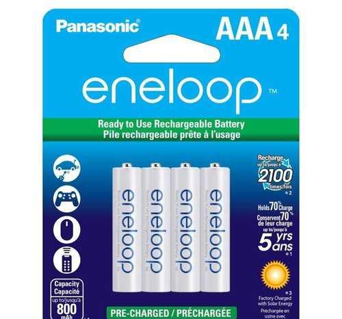 Аккумуляторы AAA Panasonic Eneloop