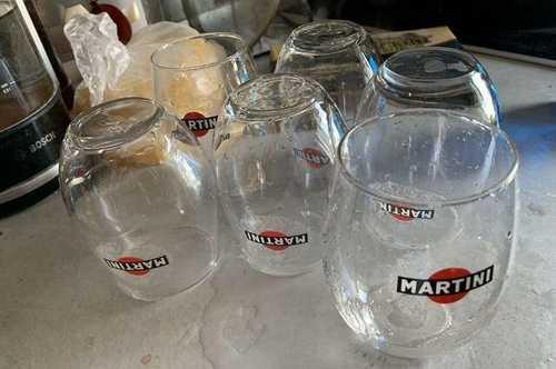 6 бокалов/стаканом Martini
