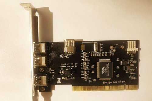 Контроллер PCI VIA6306 3xieee1394 Bulk