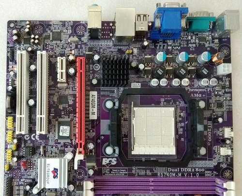 ECS A740GM-M (Socket AM2/ AM2+/ AM3)