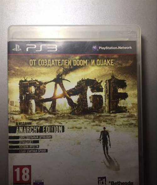 Rage anarchy edition для ps3