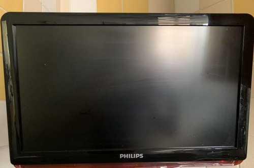 Телевизор philips 19pfl3606h/60 бу с кронштейном