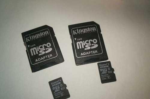 Флэш карта Kingston Micro SD 256GB c адаптером