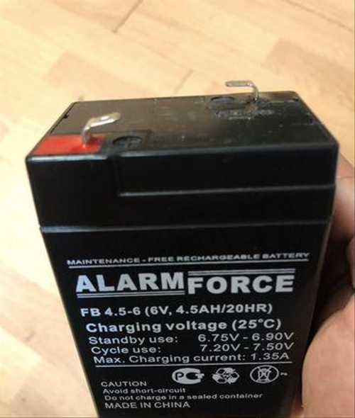 Аккумулятор alarm force. АКБ 6 вольт МТЗ. Аккумулятор 6v 4.5Ah для детских электромобилей. Аккумулятор для детского электромобиля 6 вольт. Аккумулятор 6 вольт 2,5 ампер час.