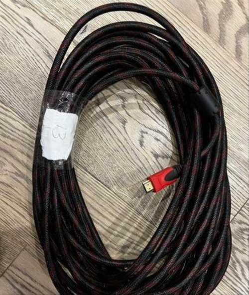Цифровой кабель hdmi-hdmi в оплётке, 9-16м
