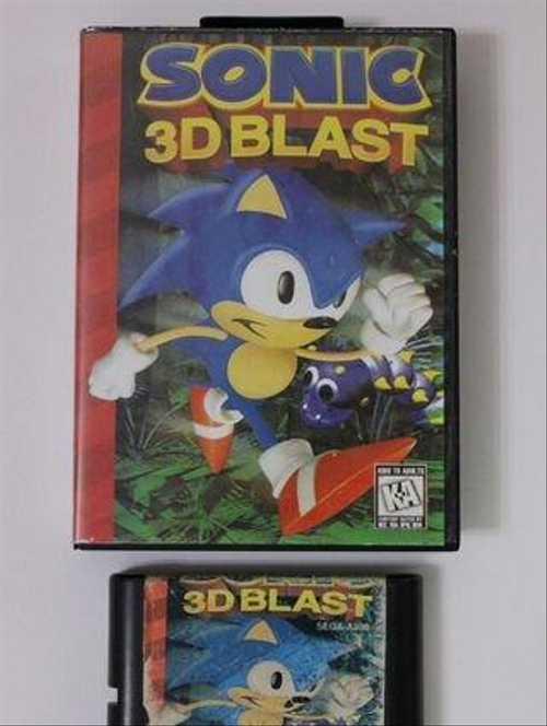 Картридж Sonic 3D Blast для Sega MD / 16bit