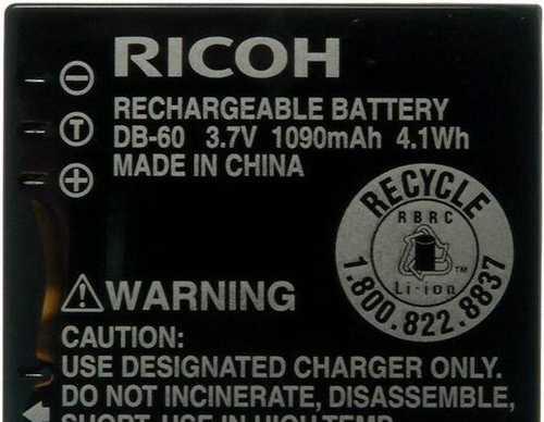 Аккумулятор для камеры Ricoh DB-60