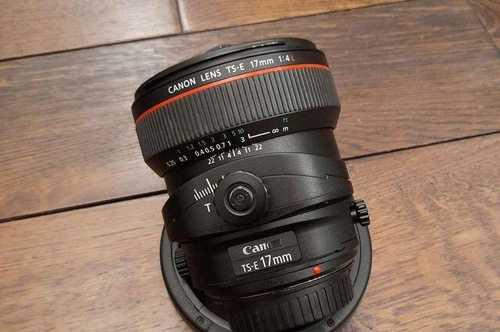 Canon TS-E 17mm f/4L tilt-shift как новый