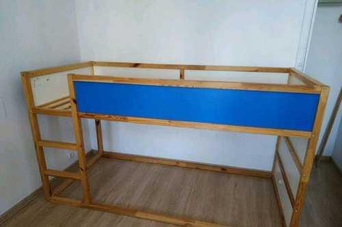 Кюра двусторонняя кровать, сосна, 90x200 см (Икеа)