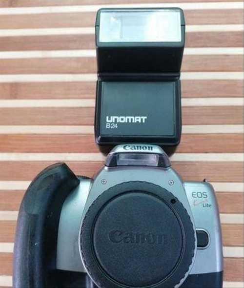 Фотоаппарат Canon EOS lite + вспышка unomat B24