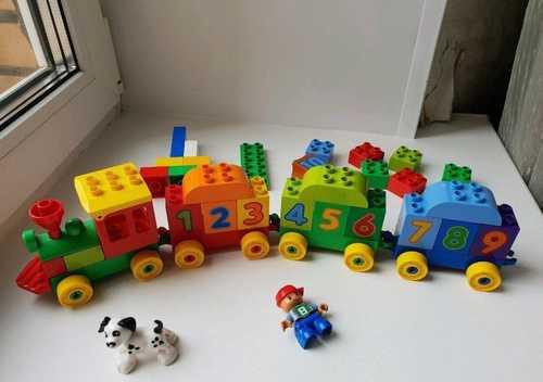 Lego duplo. Лего дупло поезд с цифрами